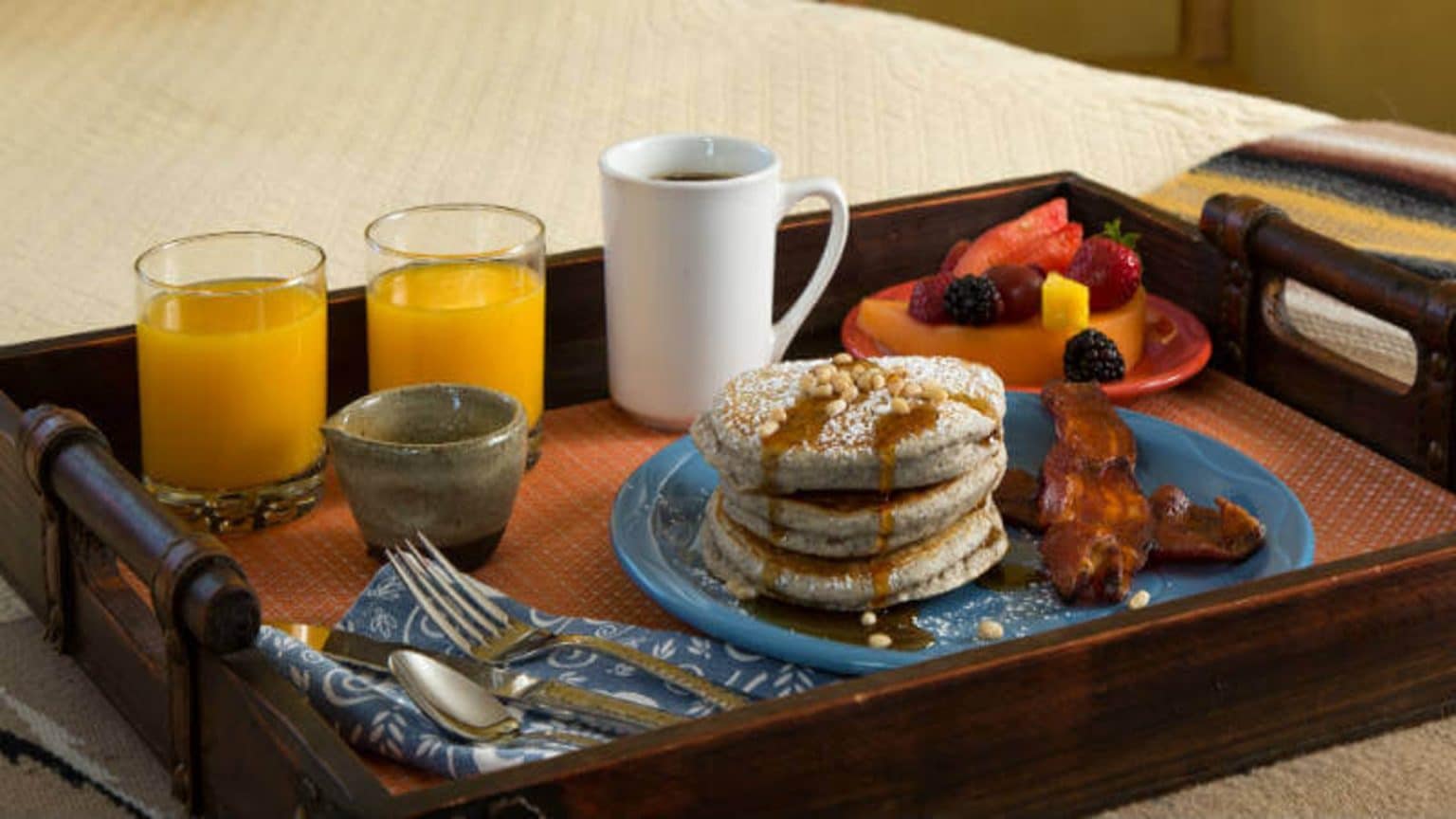 Turquoise Bear Blue Corn Pancake Recipe With Piñon Butter | Inn of the ...